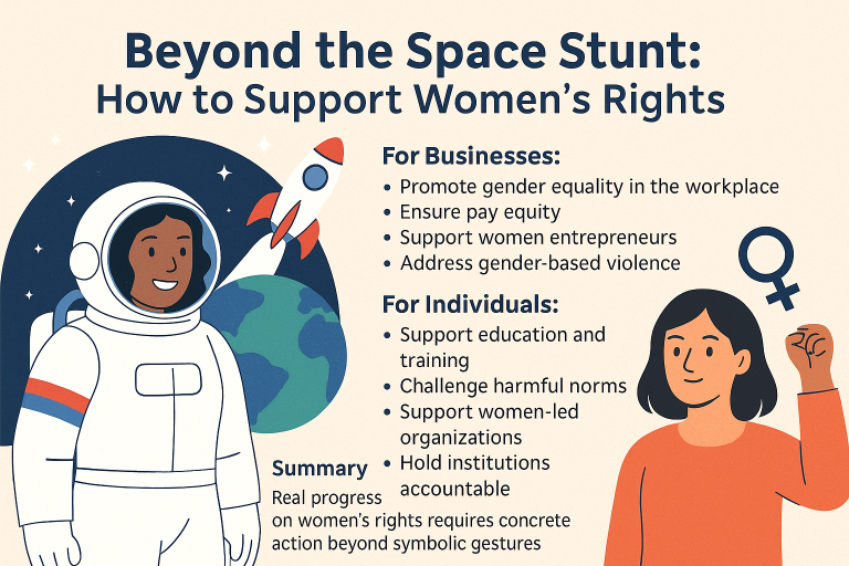 Support women's rights with a celebrity space trip? Here is what you ...